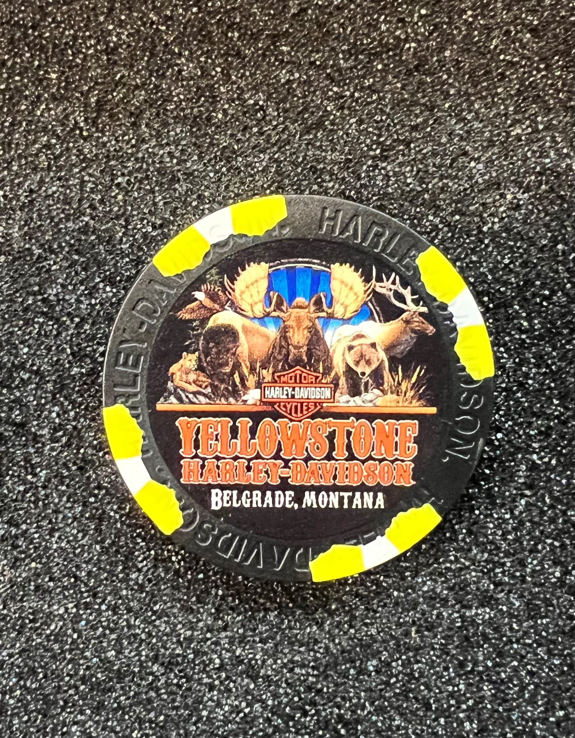 Yellowstone Harley-Davidson Full Color Poker Chip