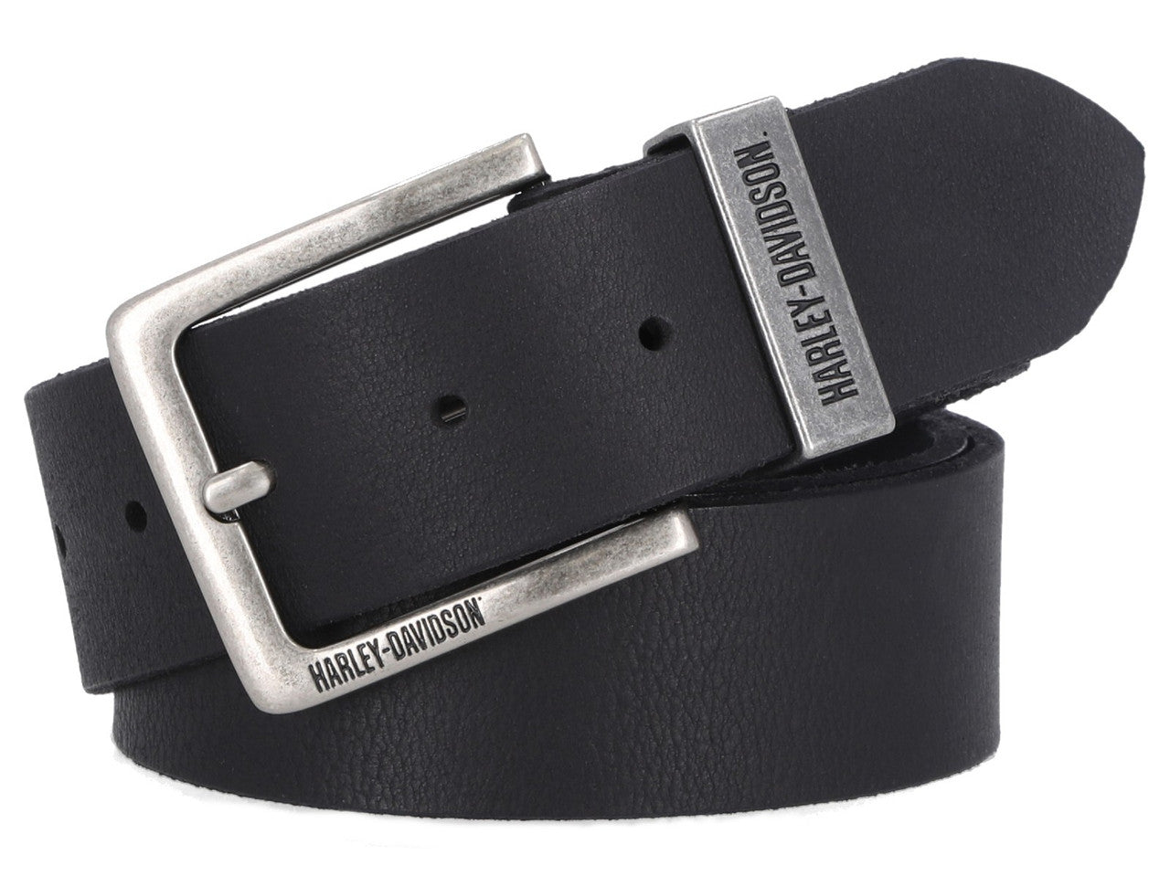 Harley-Davidson® Men's Metal Keeper Bar & Shield Logo Leather Belt ...