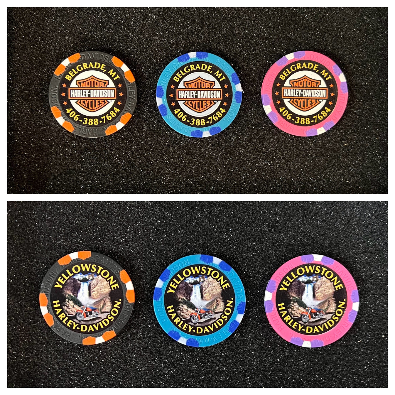 Yellowstone Harley-Davidson Full Color Poker Chip