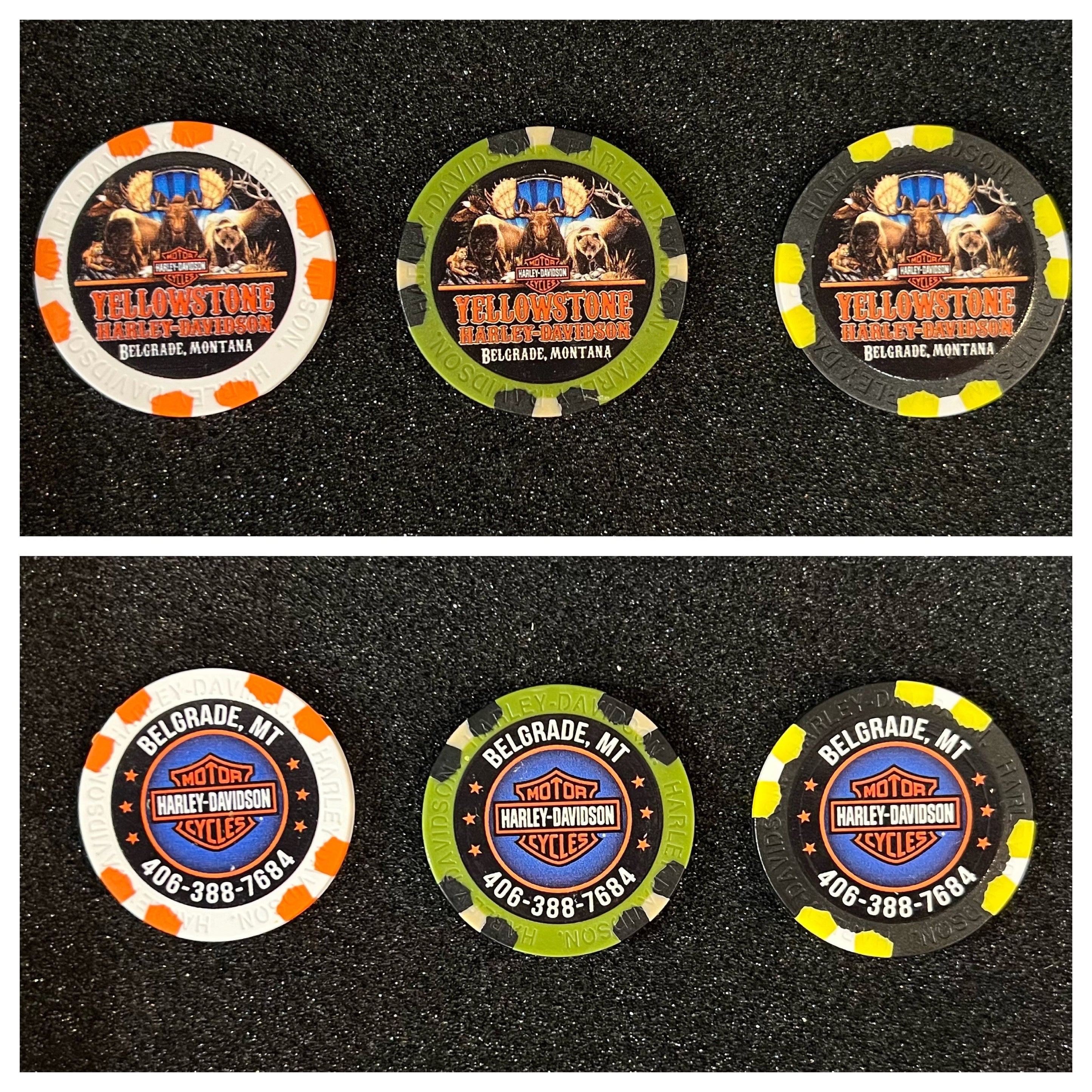Yellowstone Harley-Davidson Full Color Poker Chip