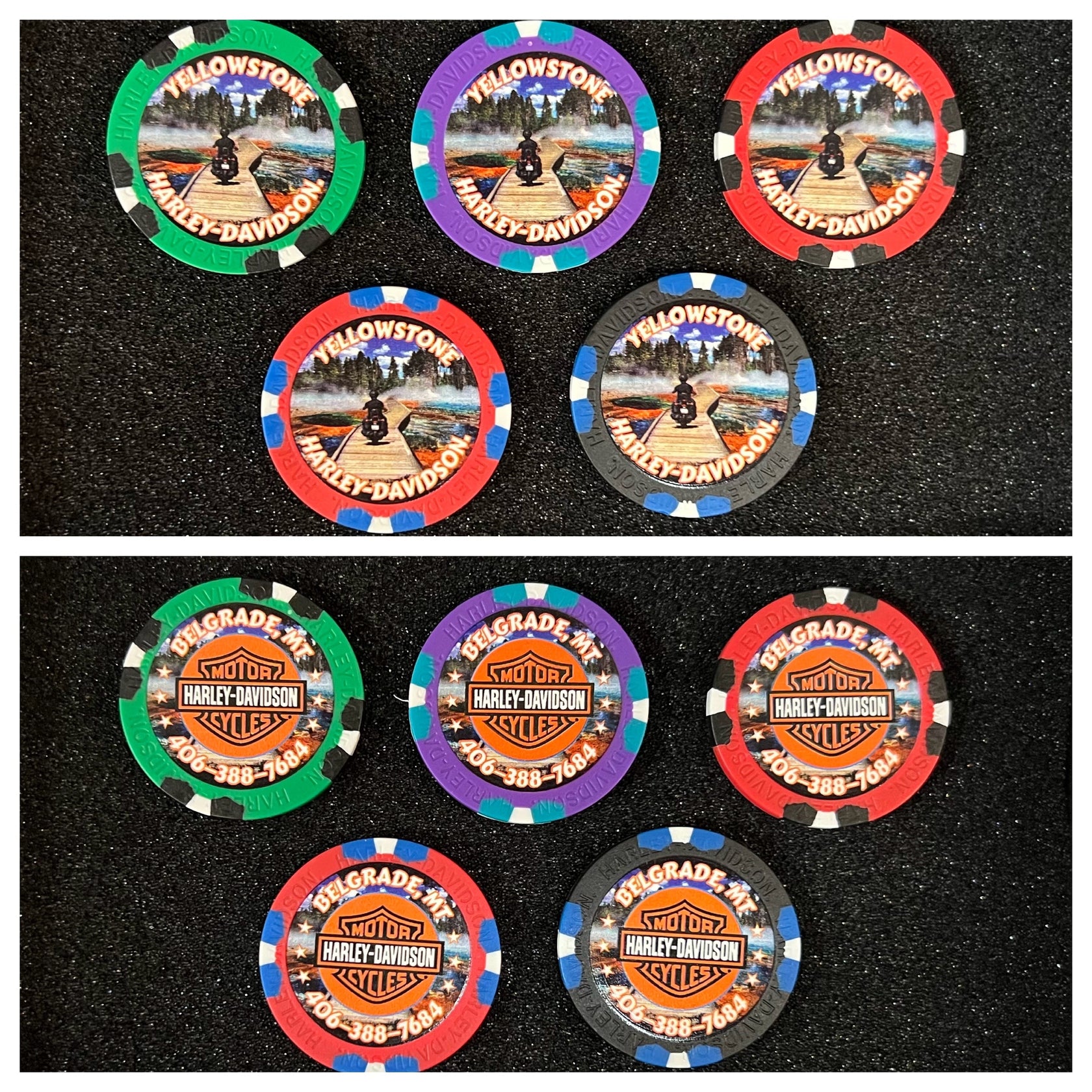 Yellowstone Harley-Davidson Full Color Poker Chip